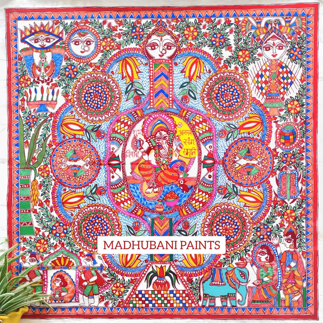 KOHBAR Wall Hanging – MADHUBANI PAINTS BY ASHA JHA